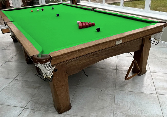 10ft Riley Oak Imperial Snooker Table - Ready to be Refurbished in our ...